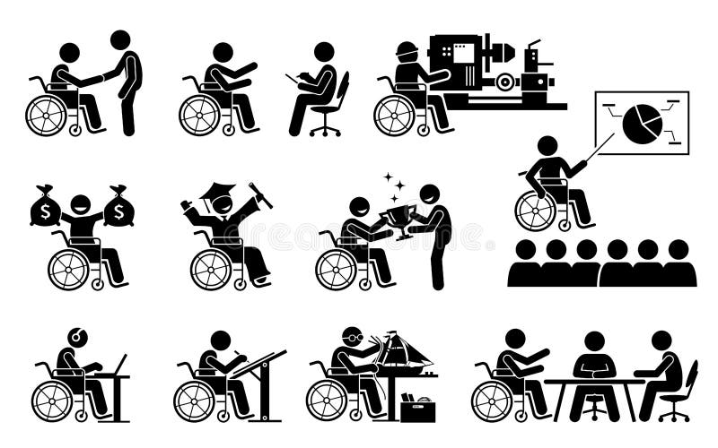 Disability Stick Figures Stock Illustrations – 49 Disability Stick ...