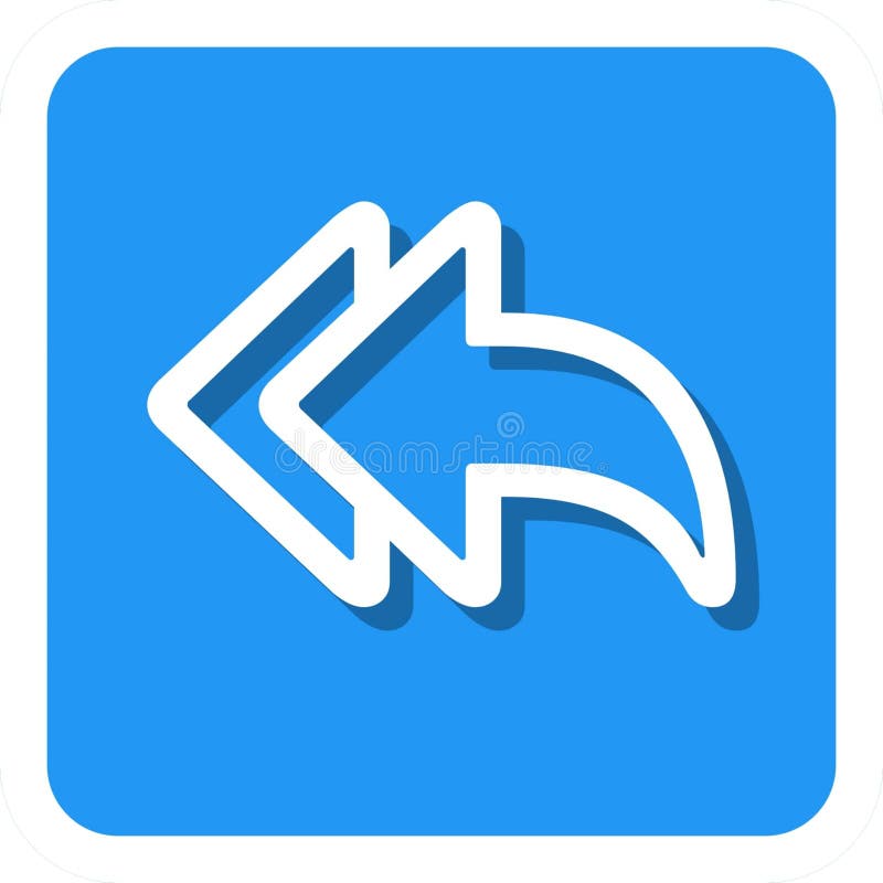 Icon Designed for Symbol of Reply. Stock Illustration - Illustration of ...