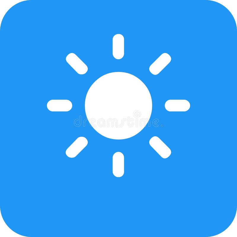 Vector Illustrations Icon Designed for Symbol Represents Brightness ...