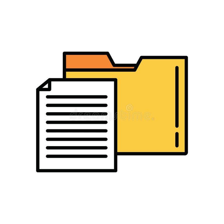 Vector Illustrations: Stylized Document Stock Illustration ...