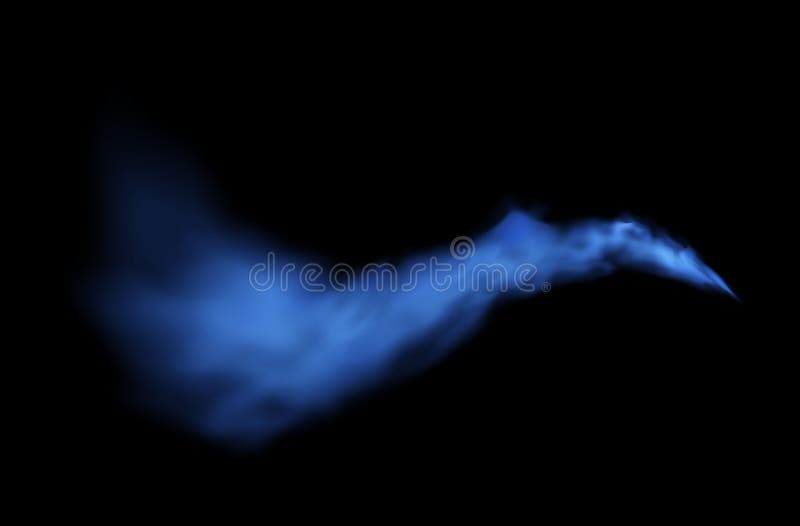 Smoke Magic Effect in Blue, Creating a Cloudy Haze with Light on a ...