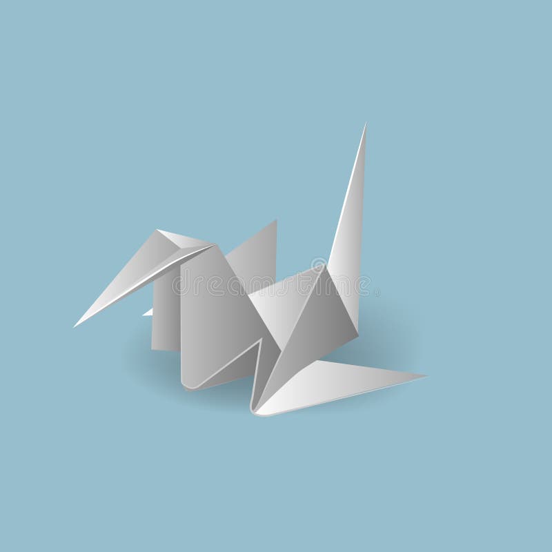Vector Illustrations with Origami Stock Vector - Illustration of ...