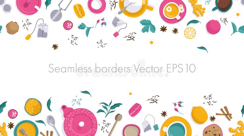 Tea time set stock vector. Illustration of glass, lays - 134305287