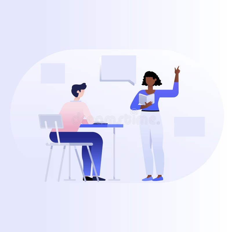 Vector Illustrative Design for Job Interviews in the Office Stock ...