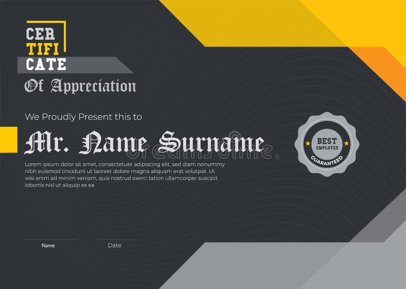 Vector Illustrator 10 Certificate Stock Illustrations – 287 Vector ...