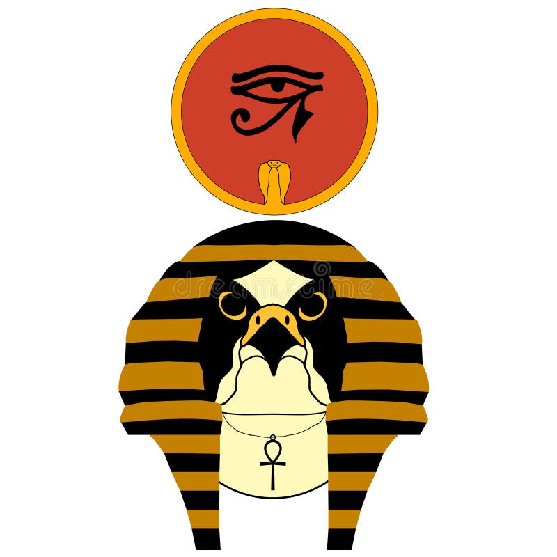 Ra, Deus Do Sol, Ilustração Antiga Egípcia Do Vetor Da Cultura ...