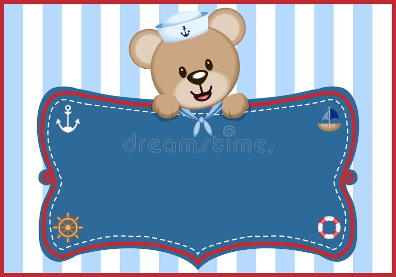 Sailor Bear Digital Clipart Vector Stock Vector - Illustration of ...