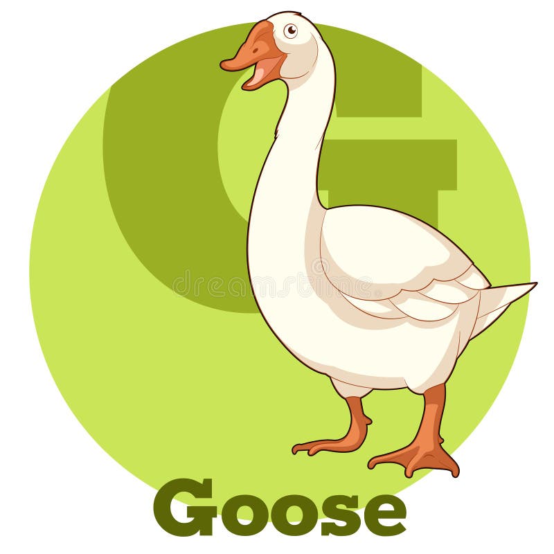 ABC Cartoon Goose stock vector. Illustration of bird - 90015614