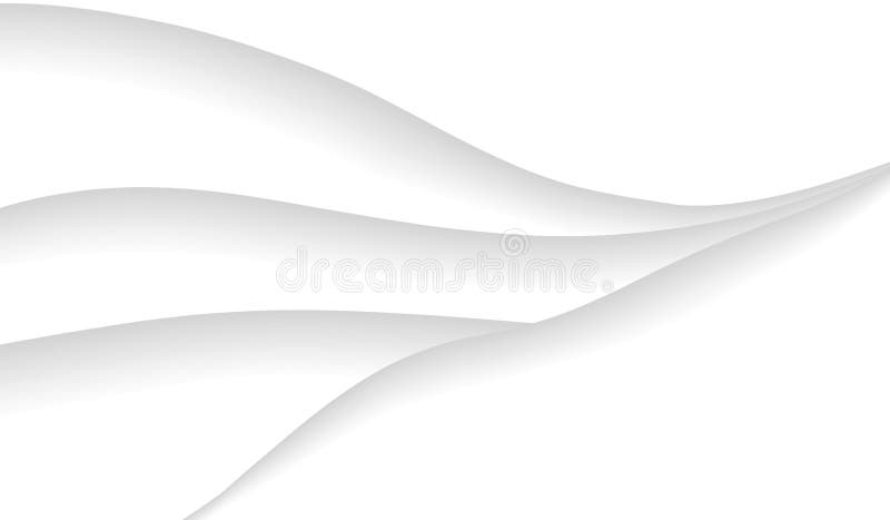 Vector Image with Abstract White Background Decorated with Smooth ...