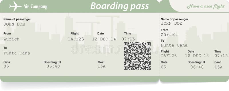 Boarding Code Pass Qr2 Ticket Stock Illustrations – 77 Boarding Code ...