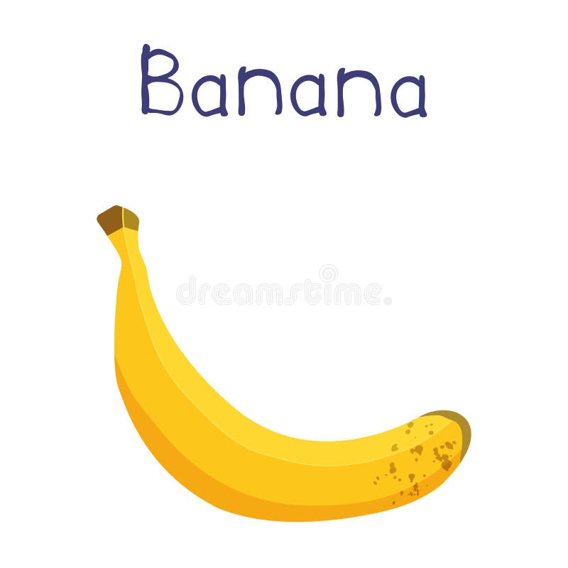 Vector Image Banana with Custom Text Stock Vector - Illustration of ...