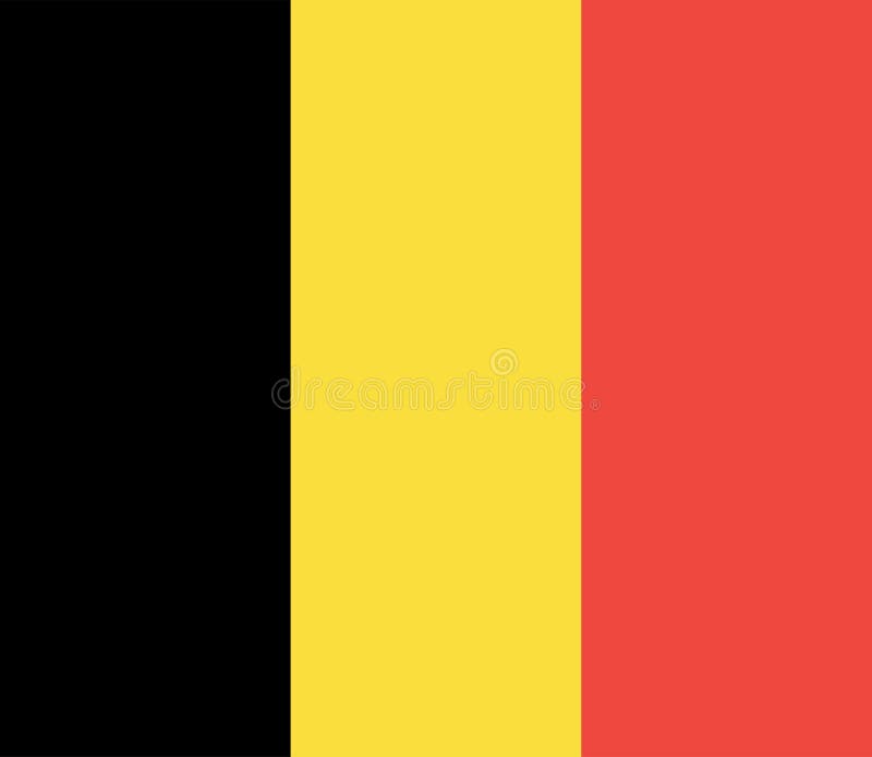 Vector Image for the Belgium Flag. Based on the Official and Exact ...
