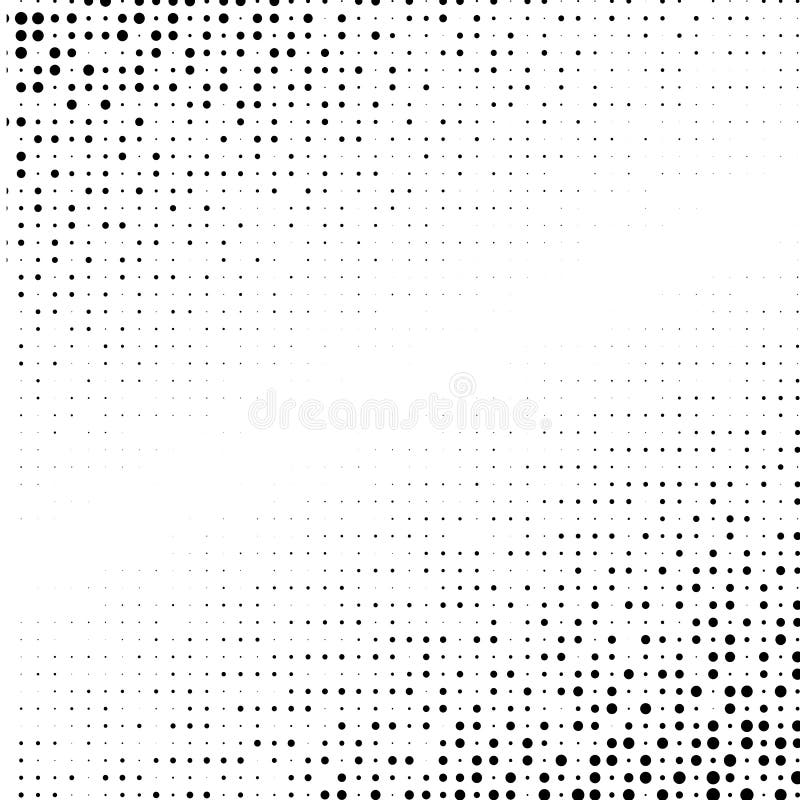 Vector Image of Black Dots of Different Sizes Have Different Density on ...