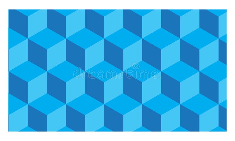 Vector Image of Blue Seamless Geometric Cube Stock Vector ...