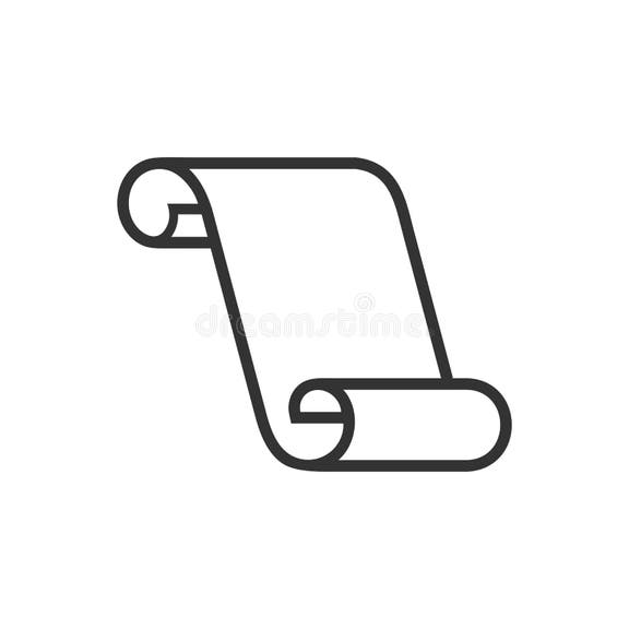 Vector Image of a Book, Scroll and Manuscript Stock Vector ...