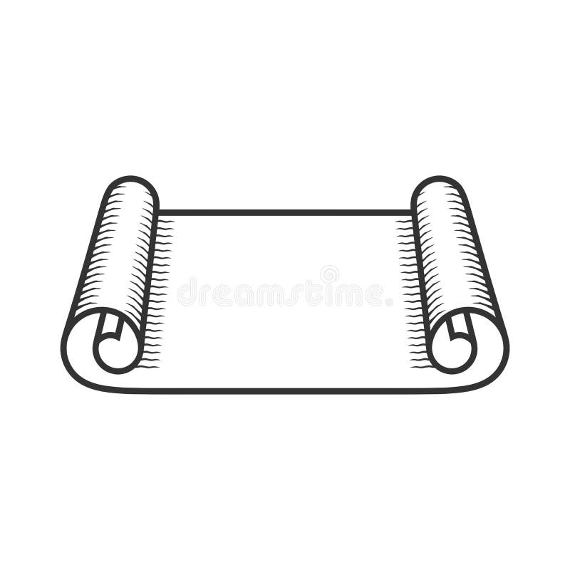 Vector Image of a Book, Scroll and Manuscript Stock Vector ...