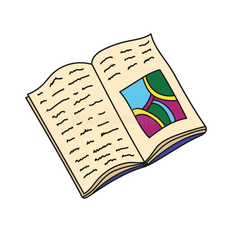 Vector Image of a Book. World Book and Copyright Day Concept Stock ...