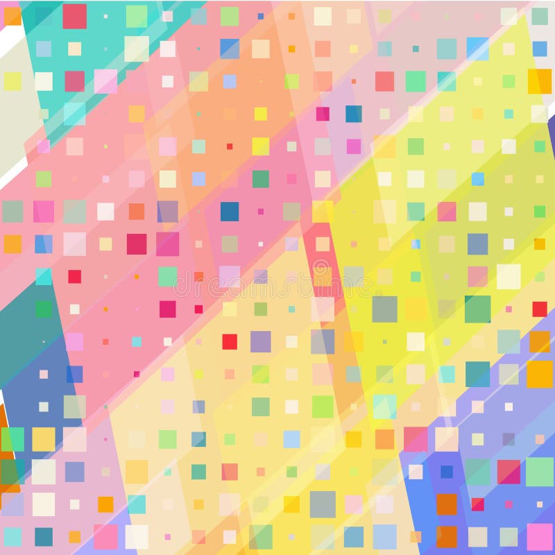 Vector Image of a Bright Colorful Squares. Stock Vector - Illustration ...