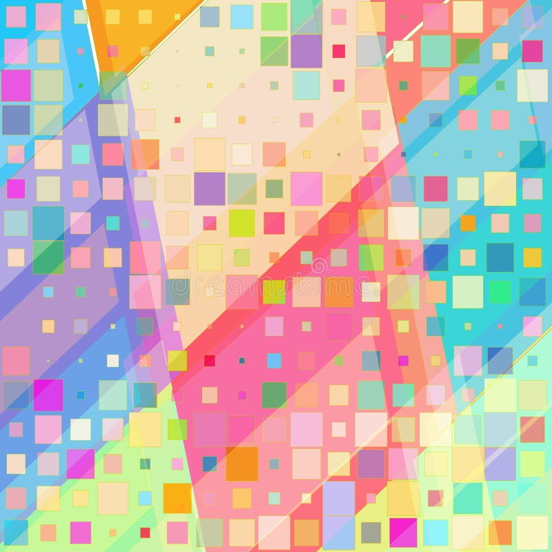 Vector Image of a Bright Colorful Squares. Stock Vector - Illustration ...