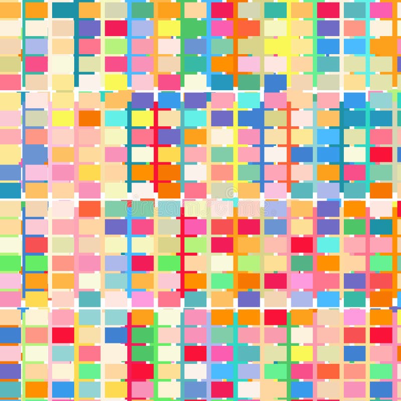 Vector Image of a Bright Colorful Squares. Stock Vector - Illustration ...