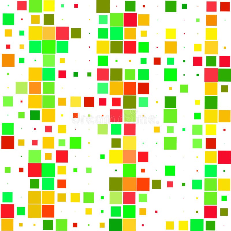 Vector Image of a Bright Colorful Squares on a White Background. Stock ...