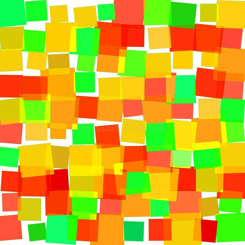 Vector Image of a Bright Colorful Squares on a White Background. Stock ...