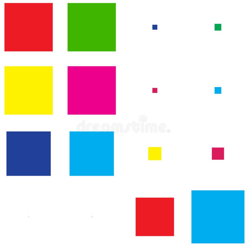 Vector Image of a Bright Colorful Squares on a White Background. Stock ...