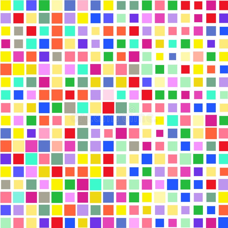 Vector Image of a Bright Colorful Squares on a White Background. Stock ...