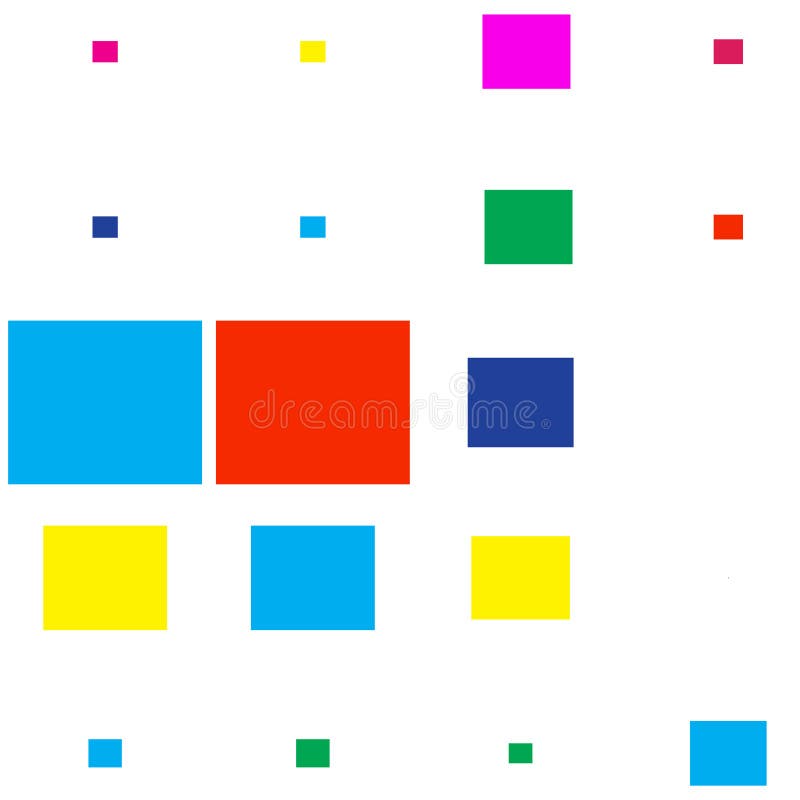 Vector Image of a Bright Colorful Squares on a White Background. Stock ...
