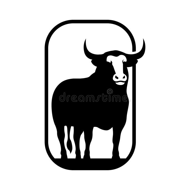Vector image of a buffalo stock vector. Illustration of bull - 345366428