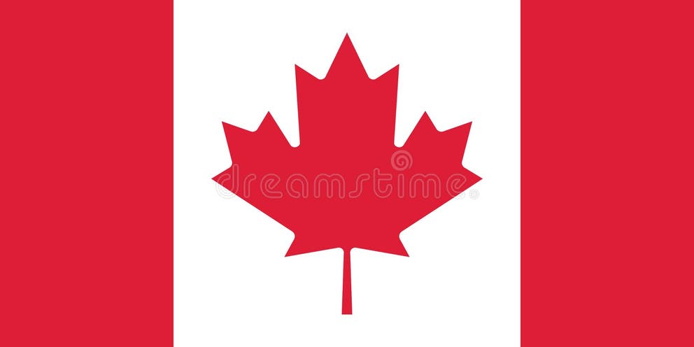 Vector Image for Canada Flag, Based on the Official and Exact Canadian ...