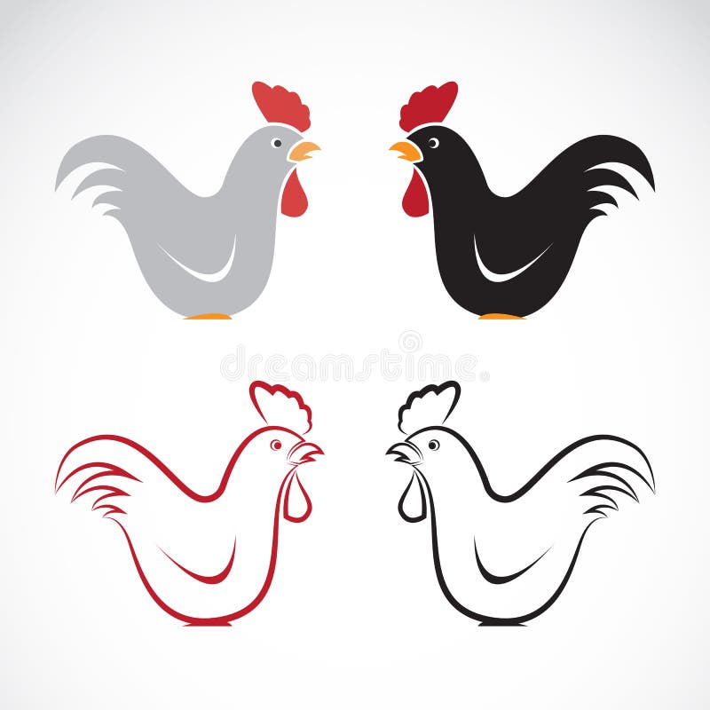 Vector Image of an Chicken Design Stock Vector - Illustration of idea ...