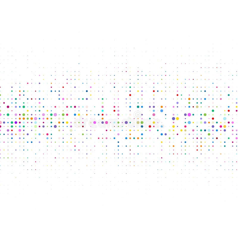 Vector Image of a Colored Dots on a White Background. Stock Vector ...