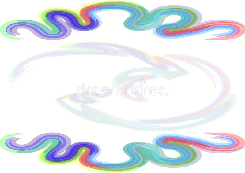 Vector Image. Colorful Lines with White Background for Text Stock ...