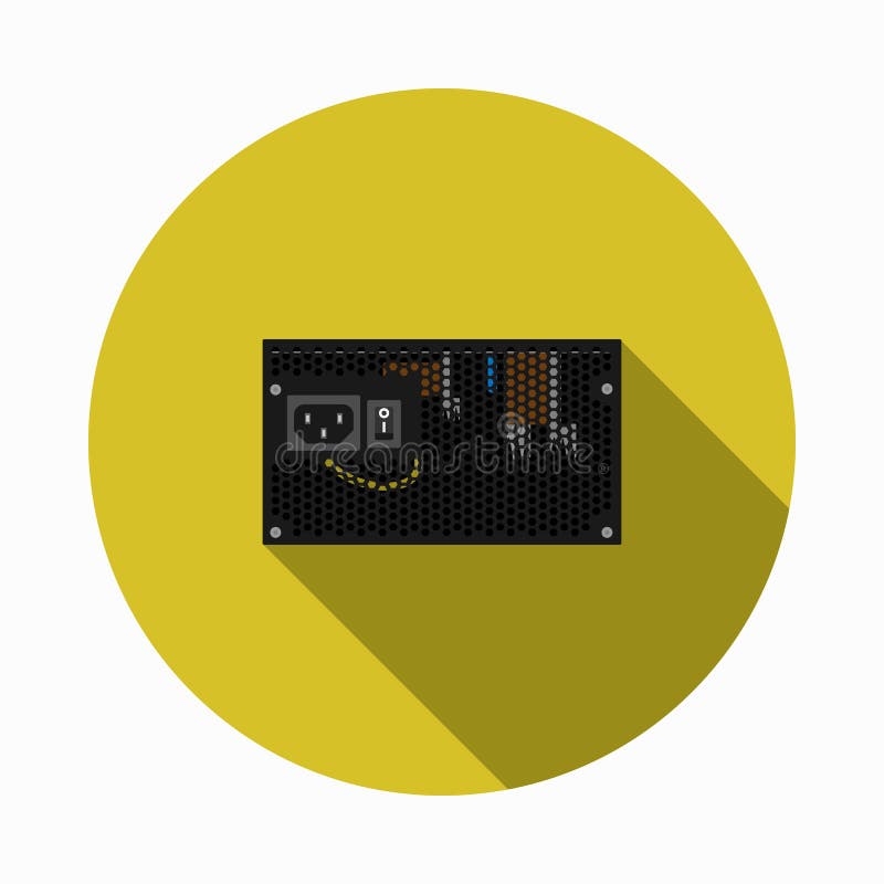 Vector Image of Computer Power Supply Stock Vector - Illustration of ...