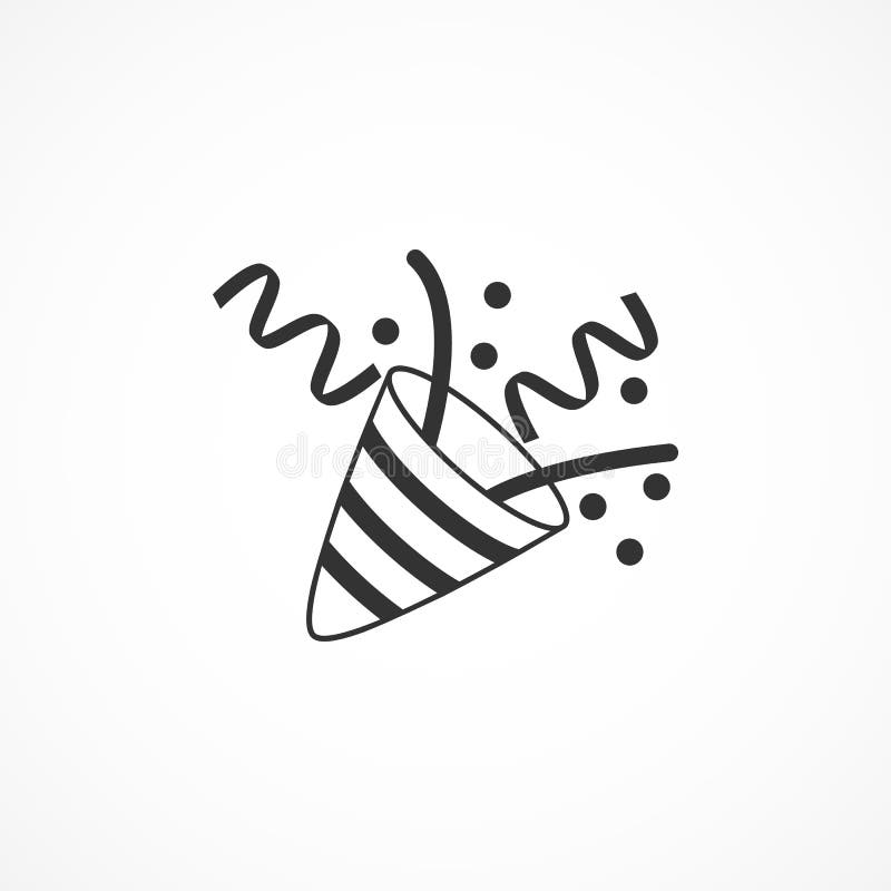 Vector Image Confetti Icon. Stock Illustration - Illustration of logo ...