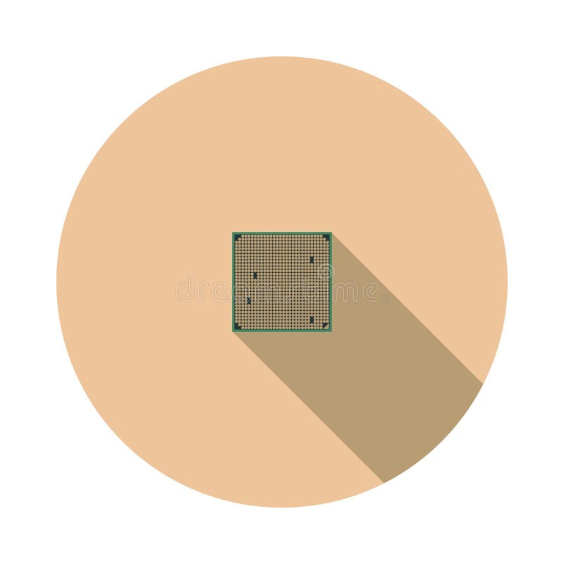 Vector image CPU stock vector. Illustration of electrical - 90170388