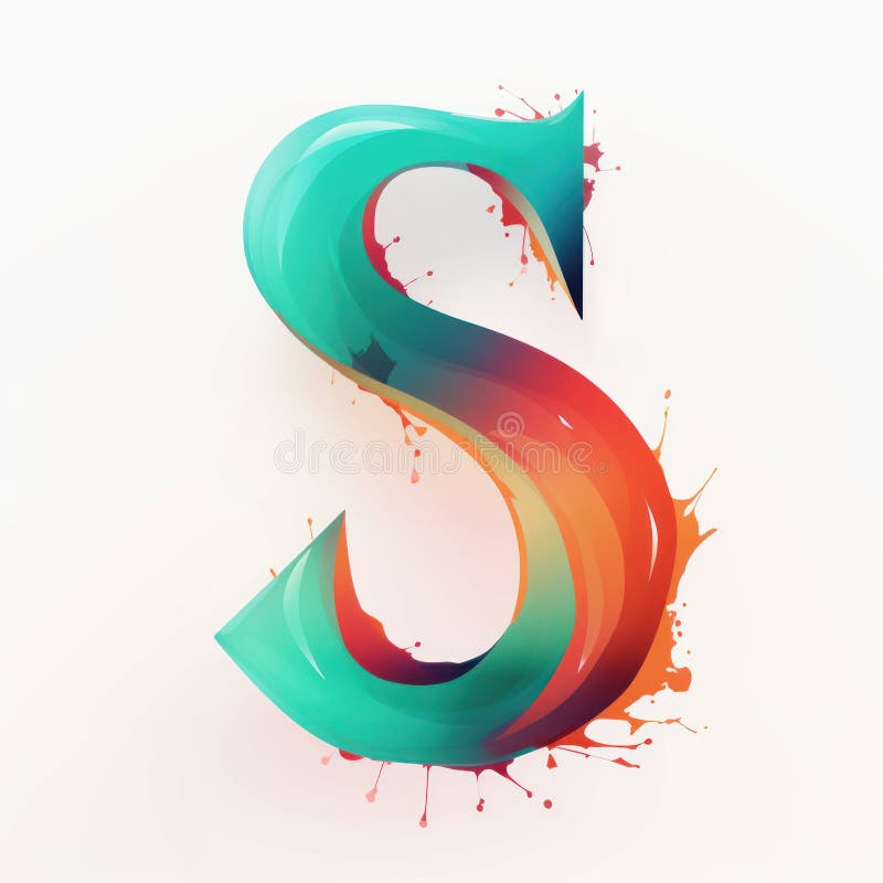 Vector Image Creation on White Background with Clean Typeface Stock ...