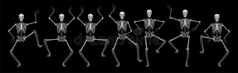 Skeletons Dancing Drawing Stock Illustrations – 130 Skeletons Dancing ...