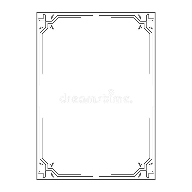 Vector Image, Decorative Ornamental Frame, Original Design Stock ...