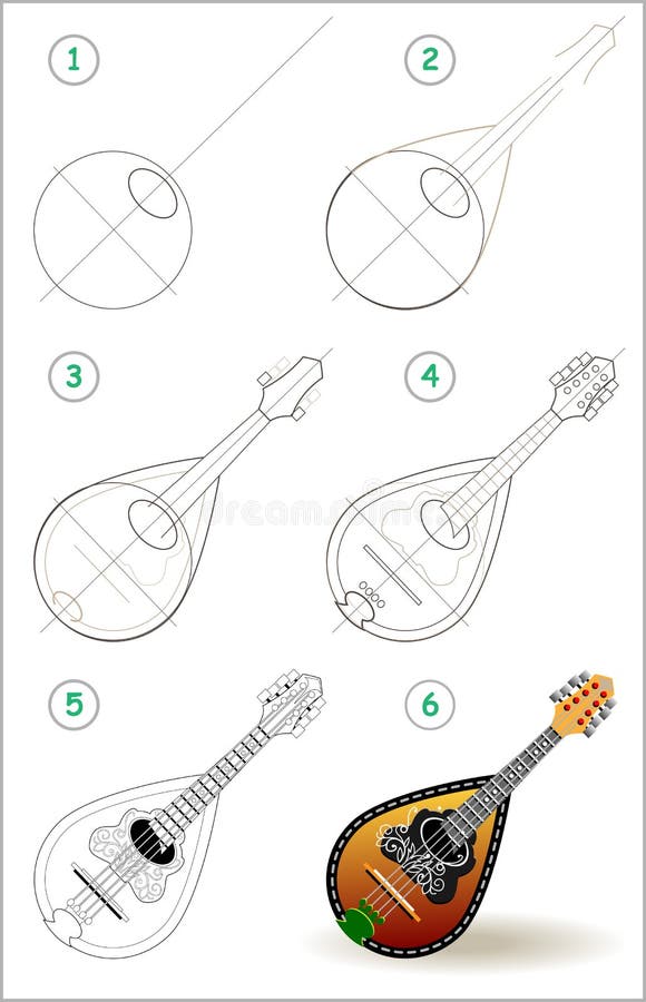 Mandolin Drawing Stock Illustrations – 398 Mandolin Drawing Stock ...