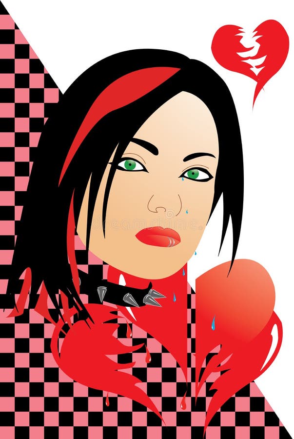 Emo kid stock vector. Illustration of vector, emotion - 8141779