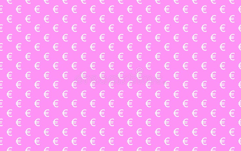 Vector Image of a Euro Sign on a Background. Vector Euro Symbol Pattern ...