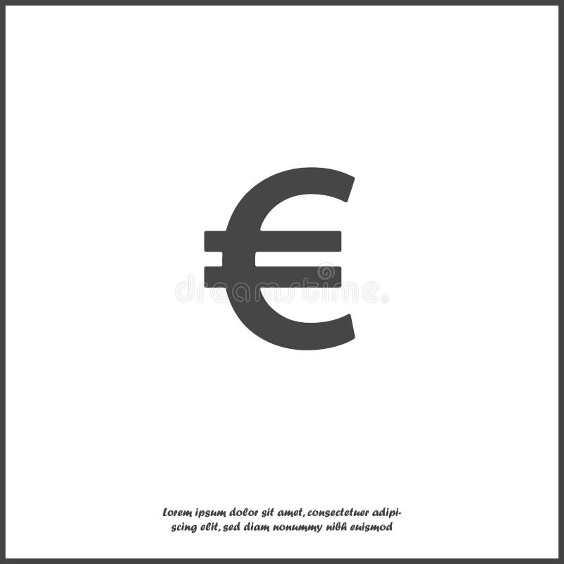 Vector Image Euro Sign. Vector Illustration Euro Icon on White Isolated ...