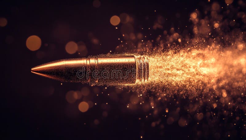 "Dark Bullet Trace with Bullet Isolated Background" Stock Illustration ...