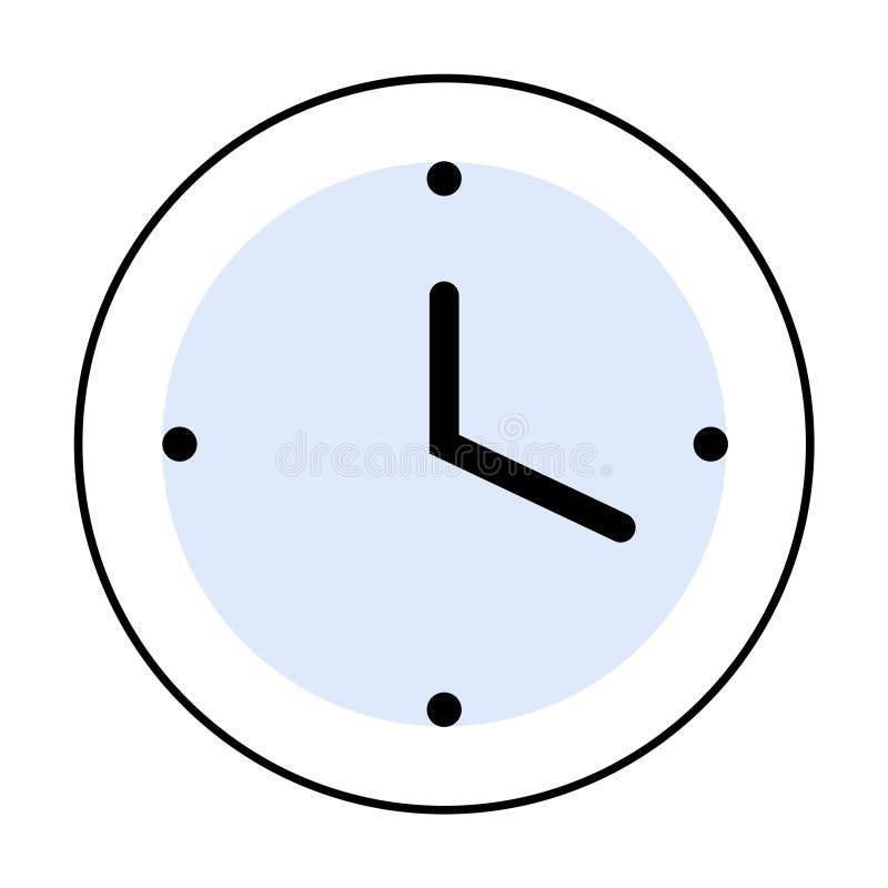 Minimalist Black and White Wall Clock Design with Blue Face and Simple ...