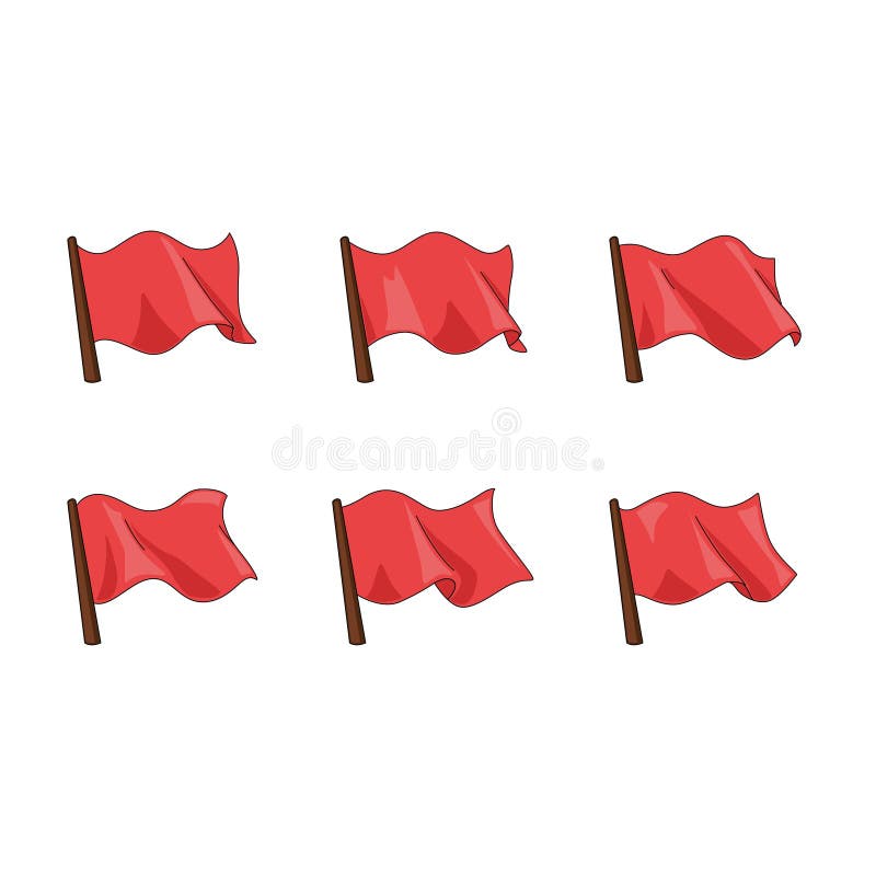 Animation of the Flag for the Design of Games and Applications. Stock ...