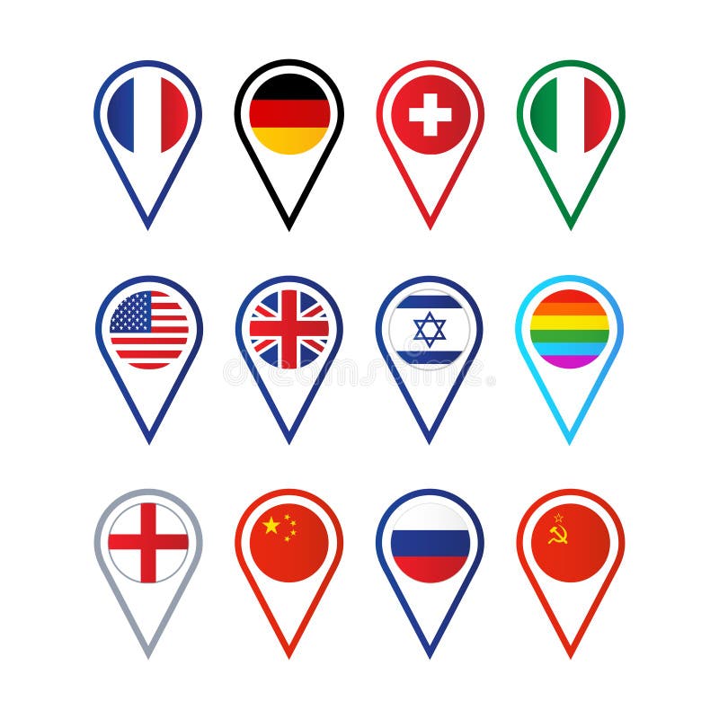 Vector Image of Flags of Different Countries Stock Vector ...