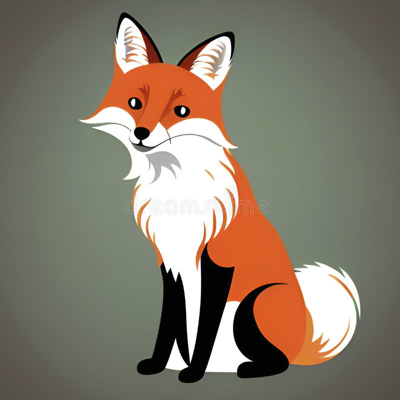 Vector image of a fox stock illustration. Illustration of animal ...