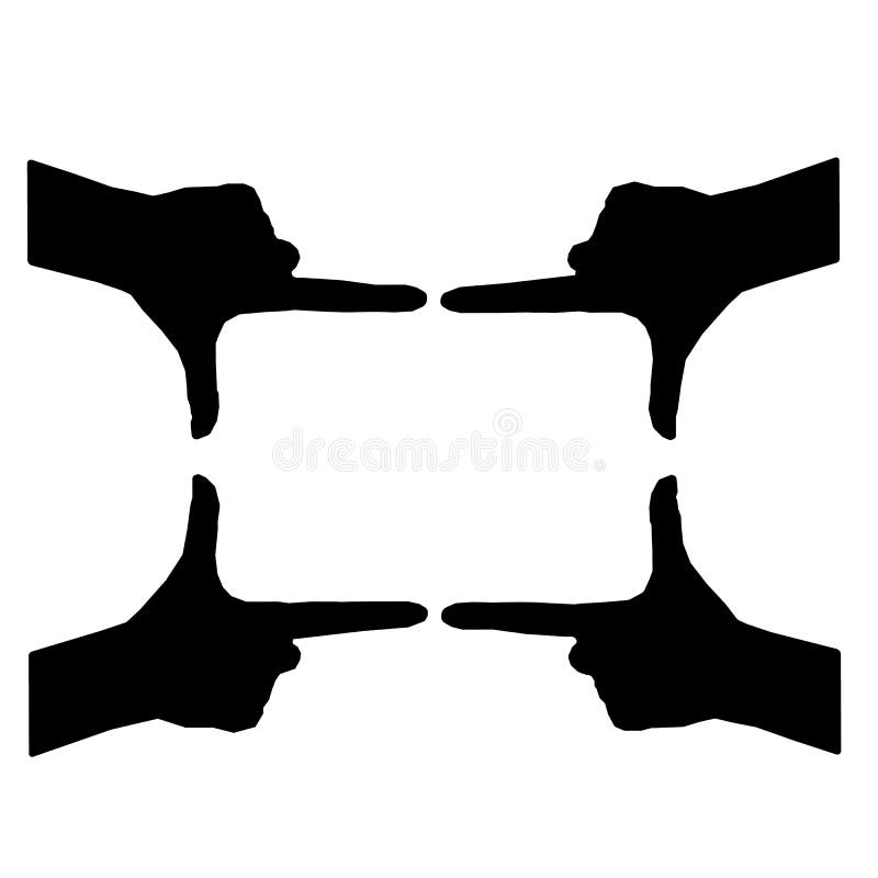 Vector Image of Frame from Hands Stock Vector - Illustration of ...